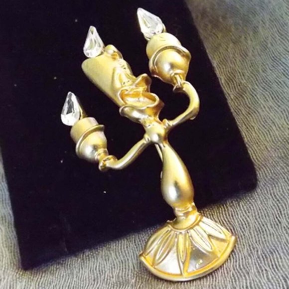 Jewelry | Nwot Disney Beauty And The Beast Lumiere Candelabra Quirky ...